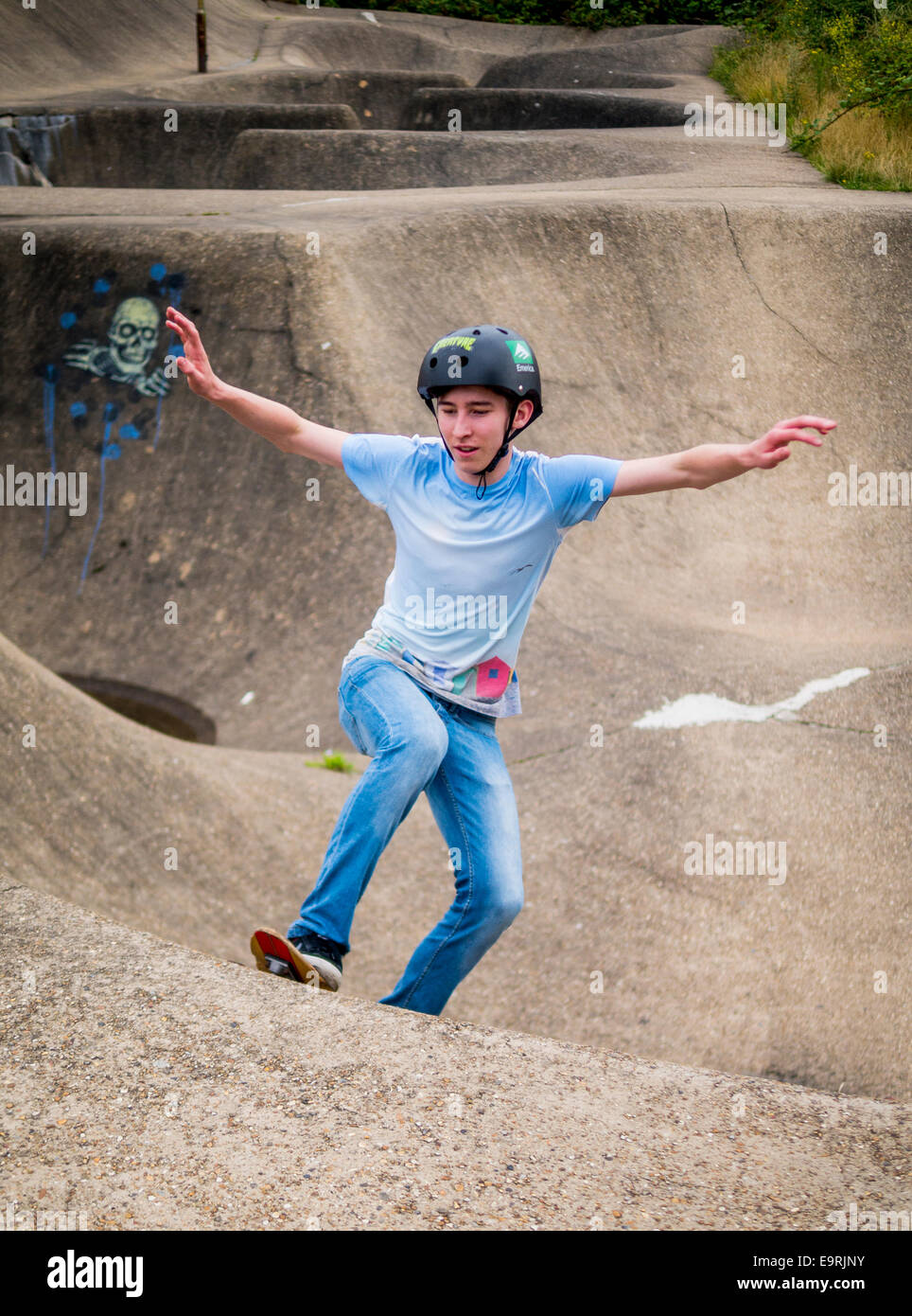 The Rom Skate Park, Hornchurch, Essex, Britain Stock Photo - Alamy