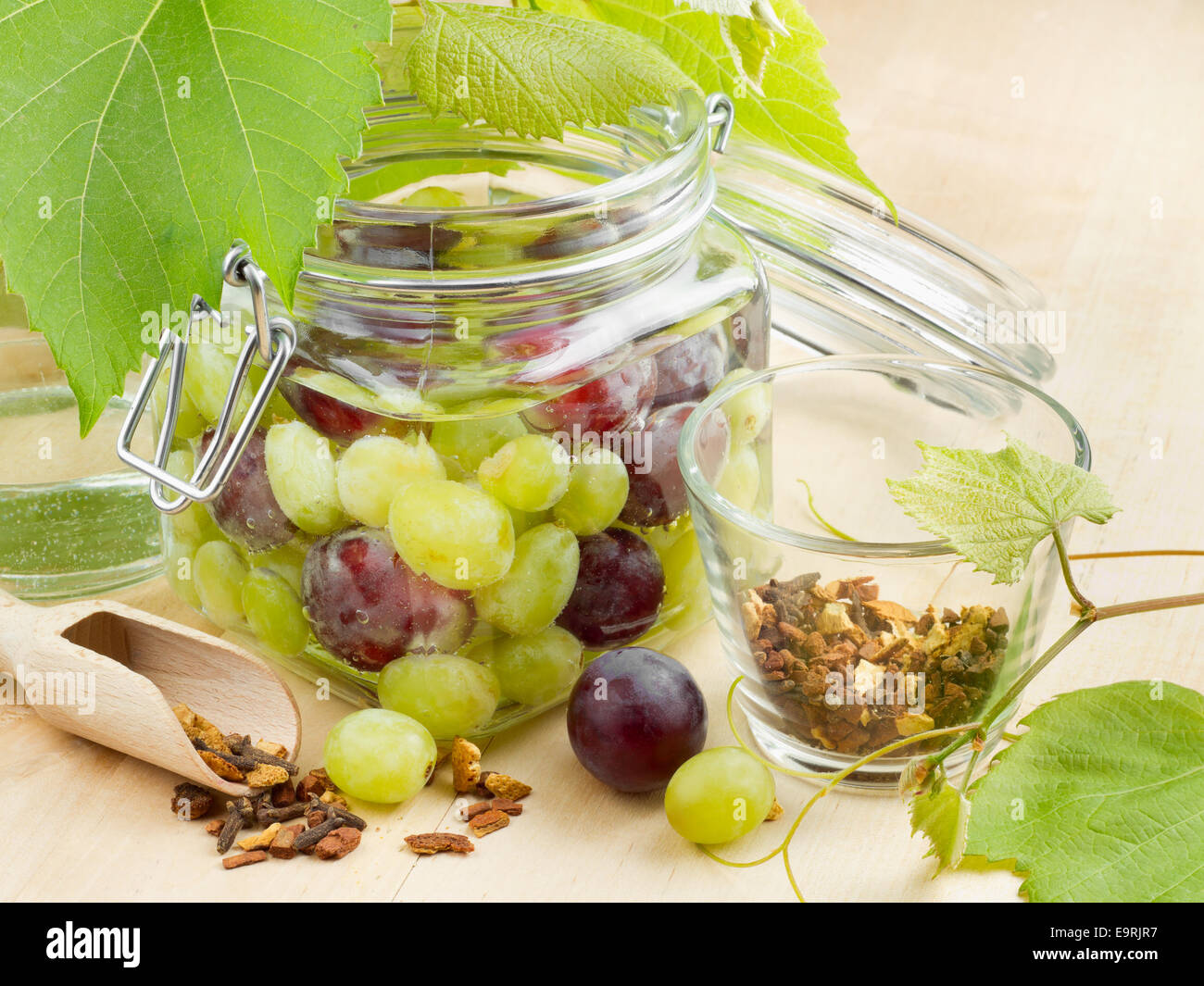 Pickled grapes jar hi-res stock photography and images - Alamy