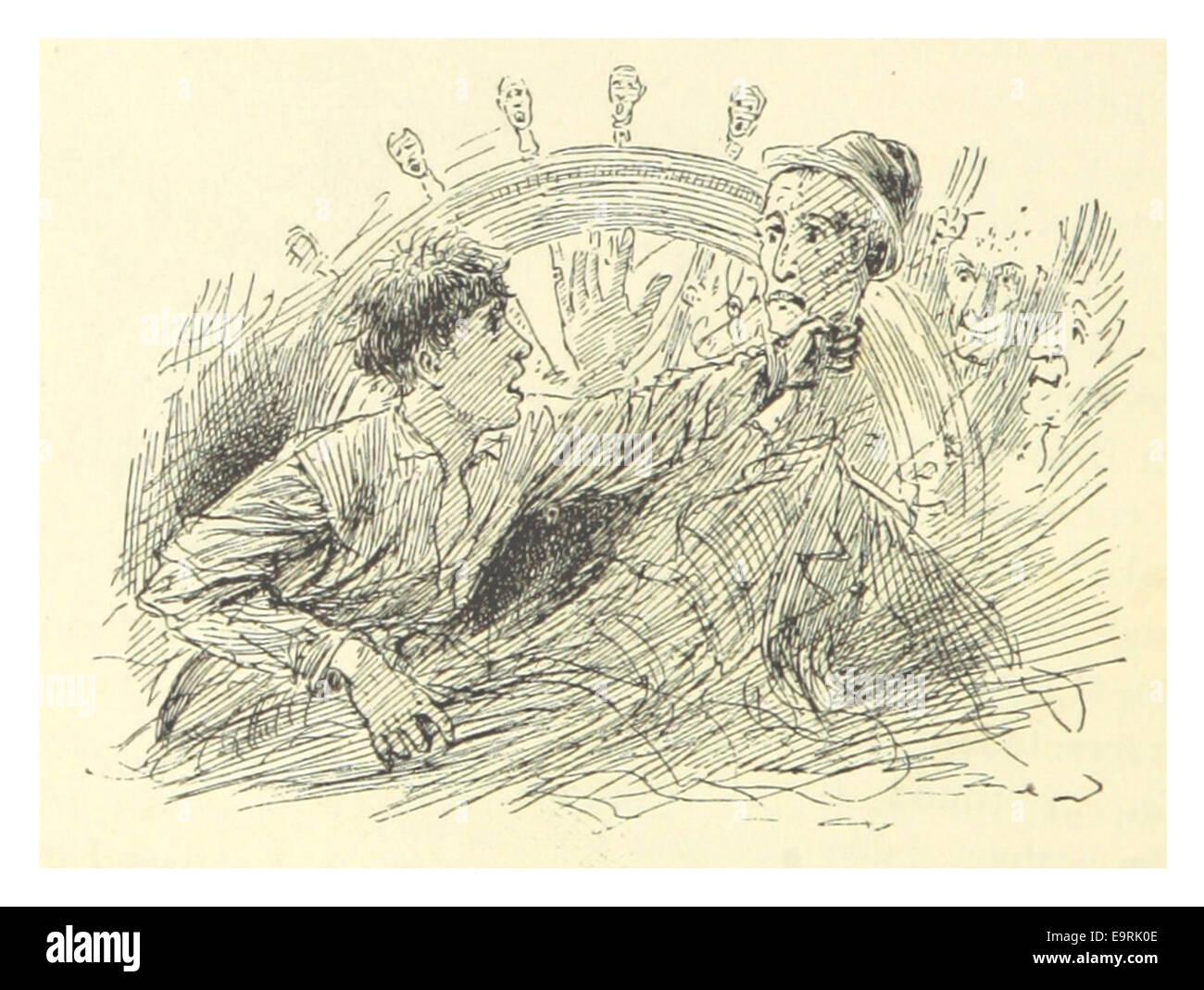 MARK TWAIN(1883) p232 - HURLED ME ACROSS THE HOUSE Stock Photo - Alamy