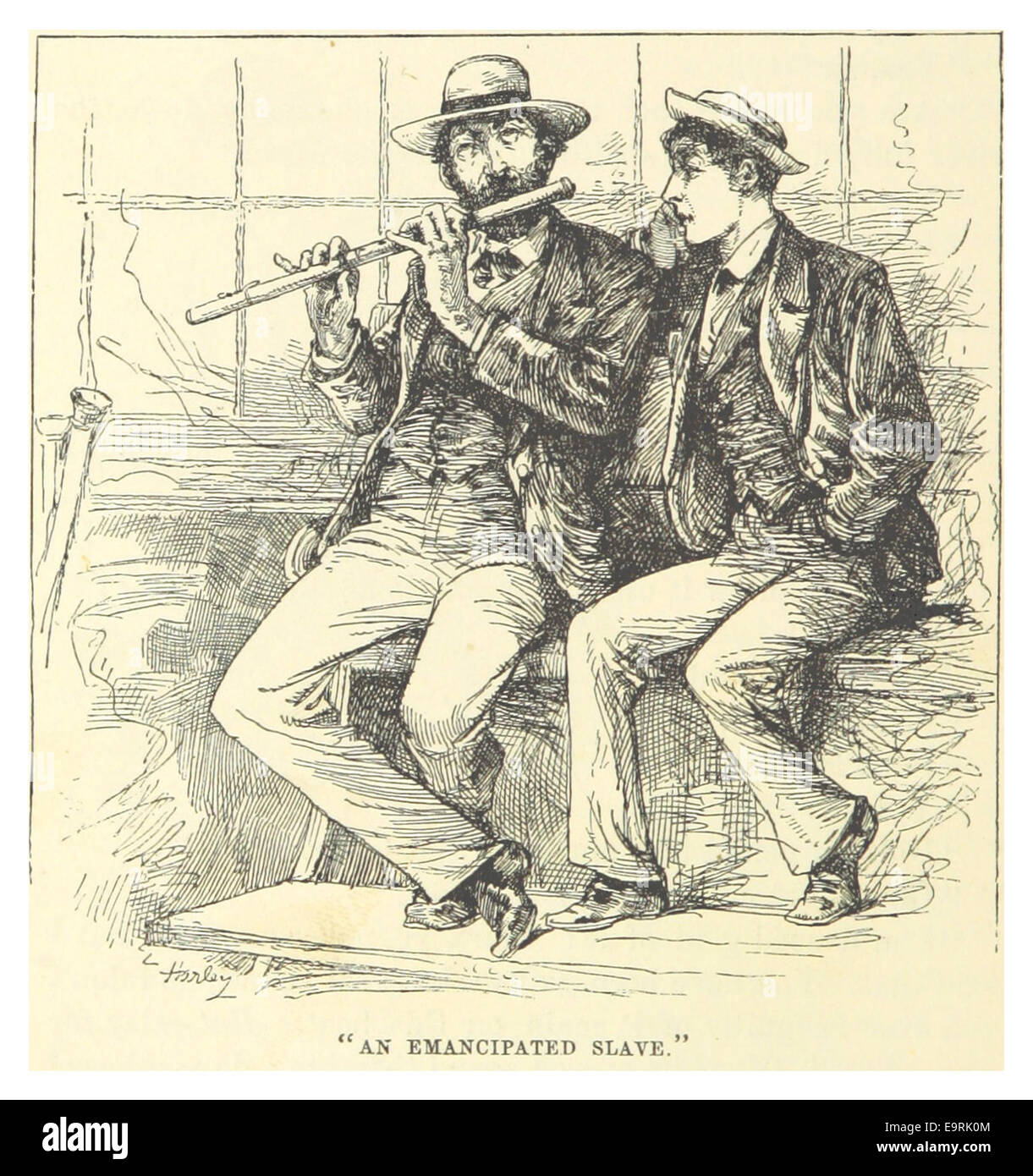 An 1883 illustration from Mark Twain's *The Adventures of Huckleberry ...
