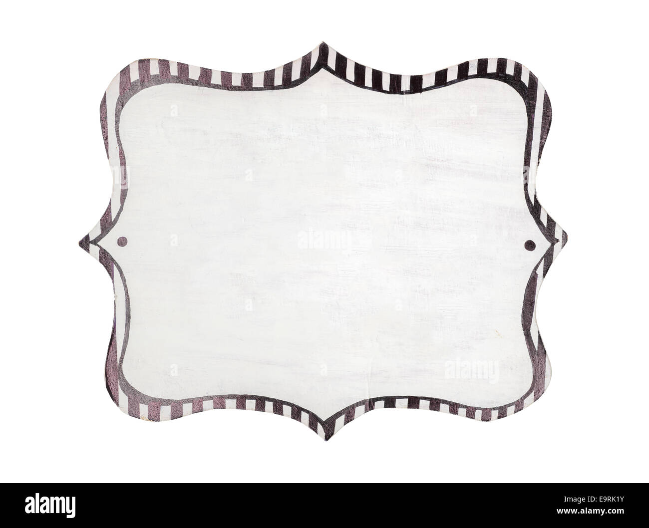 Decorative frame with empty space for text isolated on white background ...