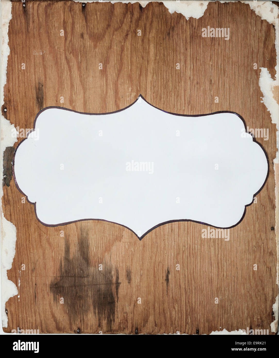 Decorative frame with empty space for text on wooden board Stock Photo ...