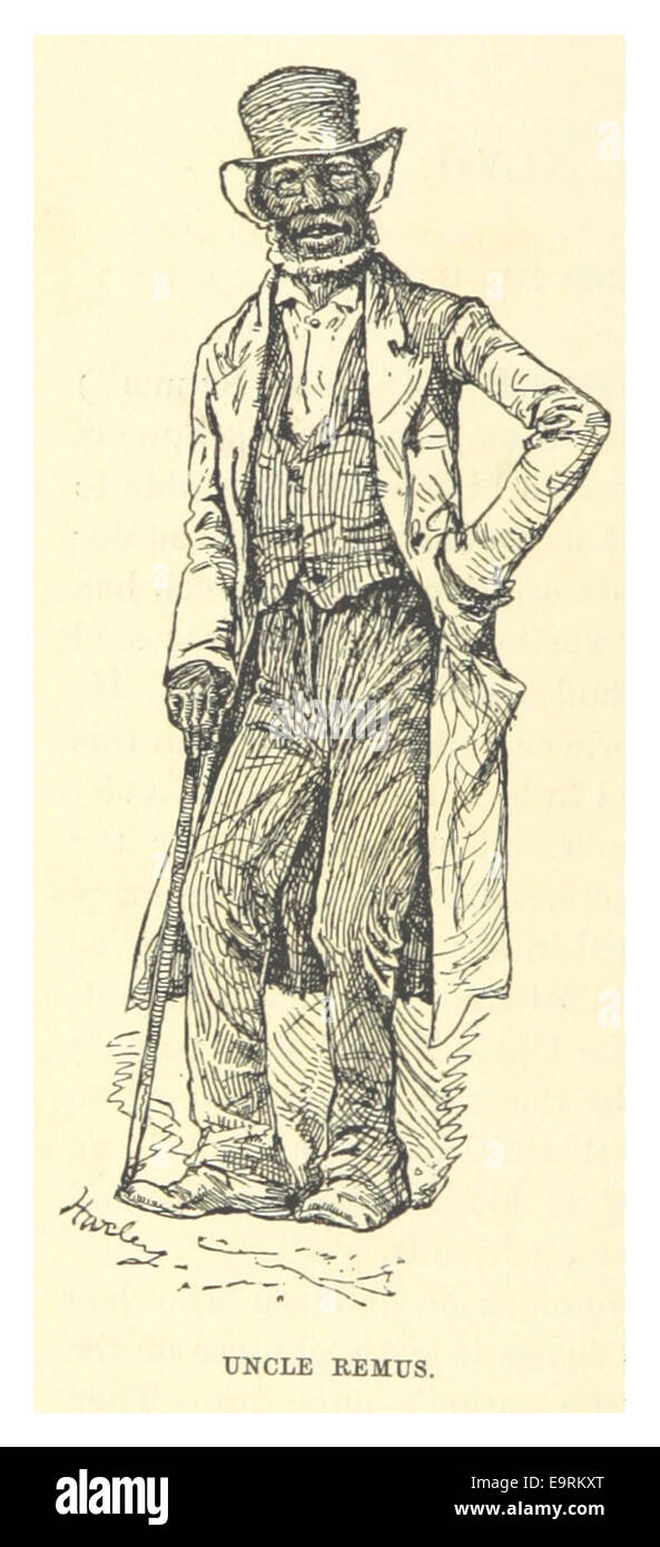 This 1883 illustration by Mark Twain depicts a scene from *Uncle Remus ...