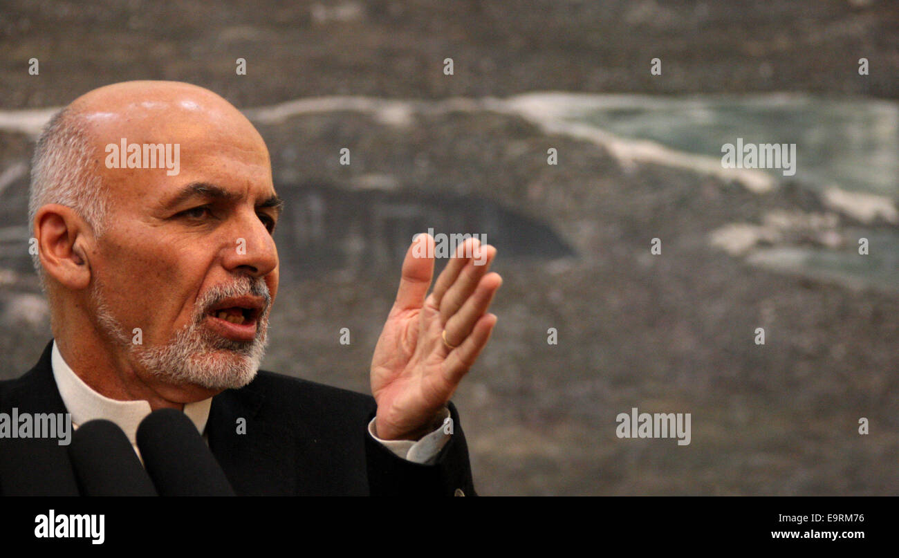 Kabul, Afghanistan. 1st Nov, 2014. Afghan president Ashraf Ghani ...