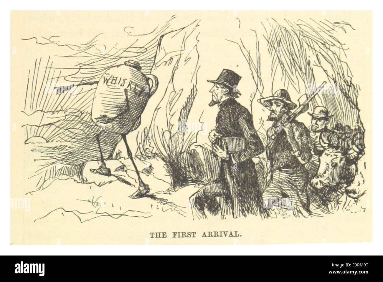 An 1883 illustration from Mark Twain’s *Adventures of Huckleberry Finn ...