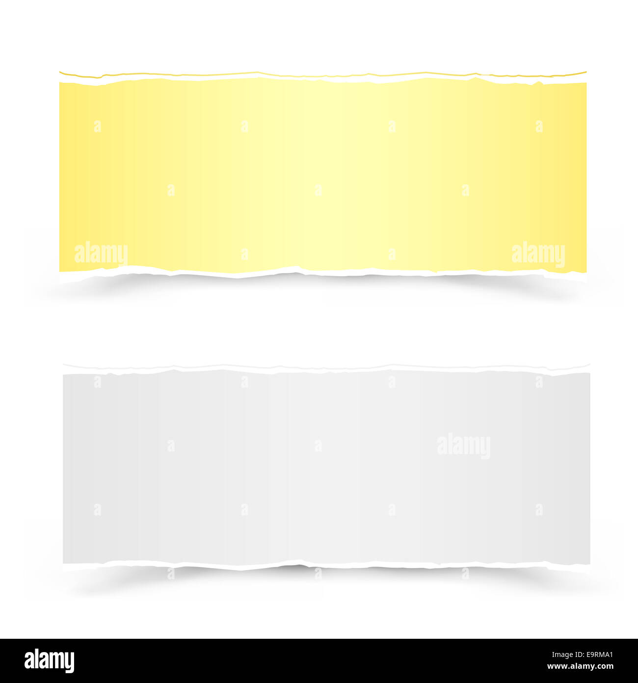 yellow and white pieces of paper Stock Photo - Alamy