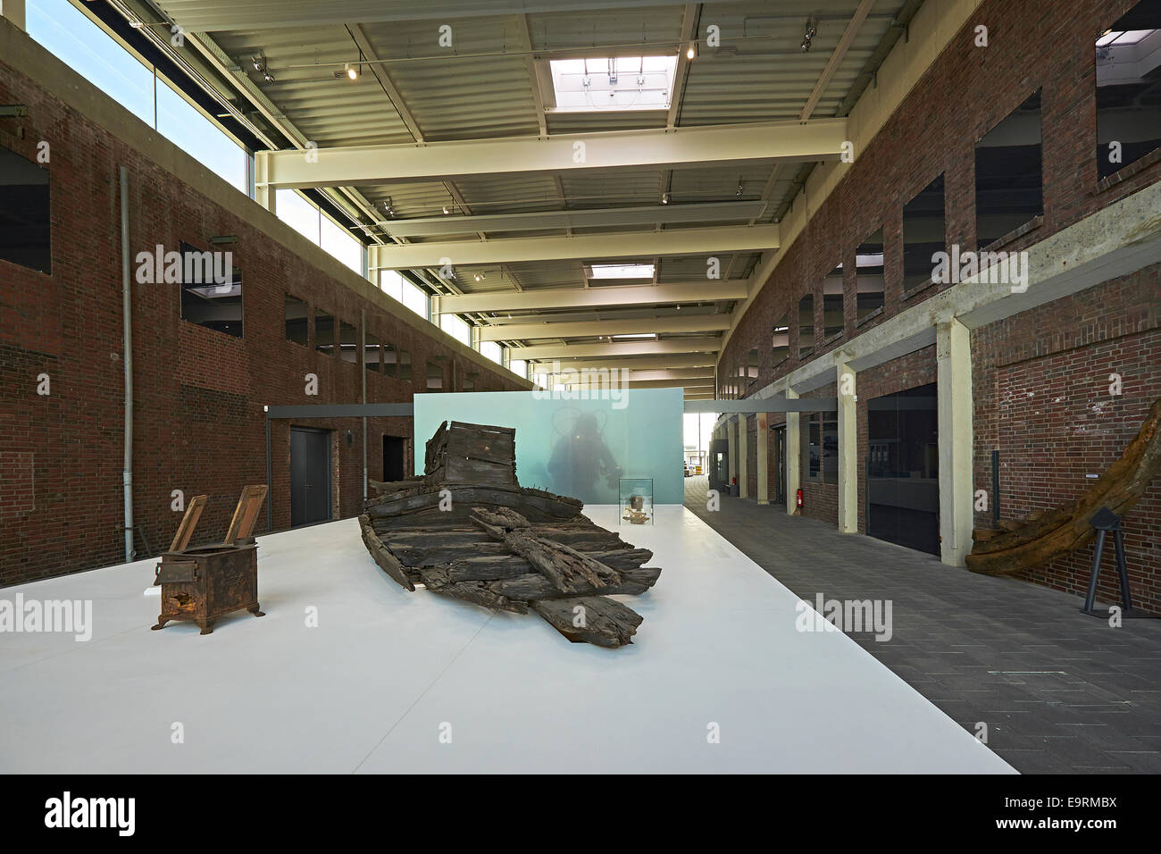 Windstärke 10, shipwreck and fishery museum in Cuxhaven, Germany Stock ...