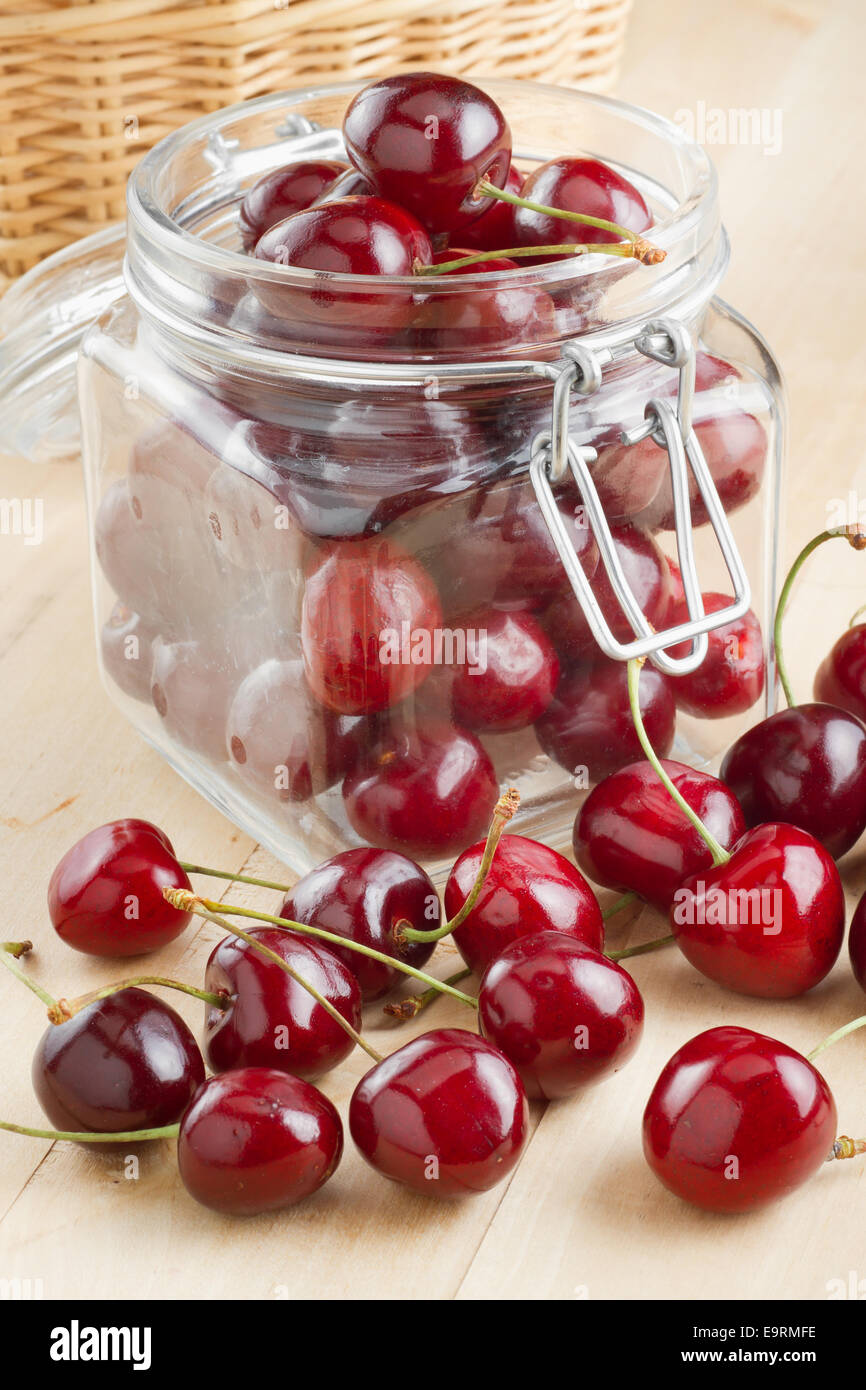 Red glass jar hi-res stock photography and images - Alamy