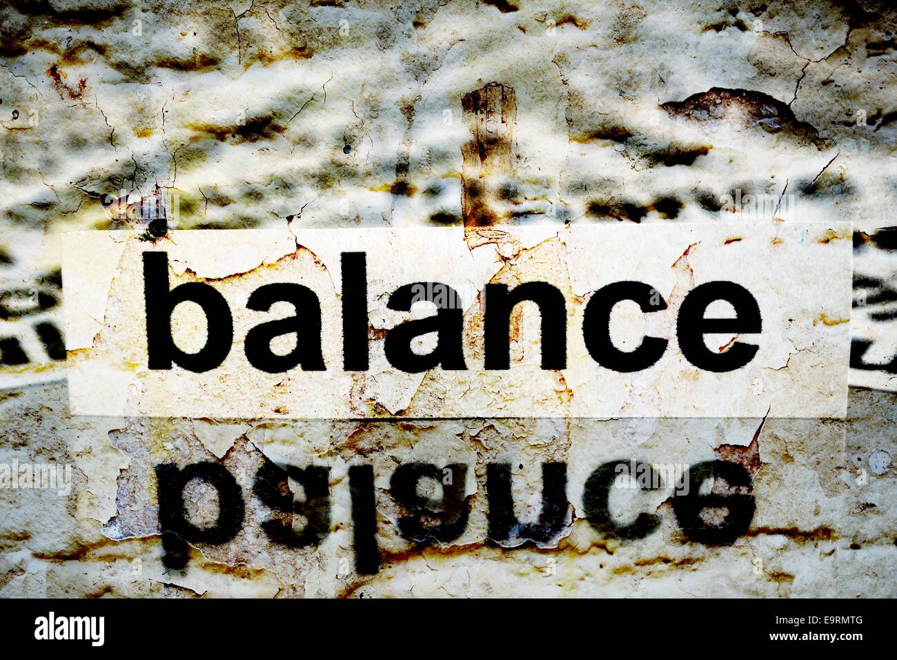 Balance grunge concept Stock Photo - Alamy
