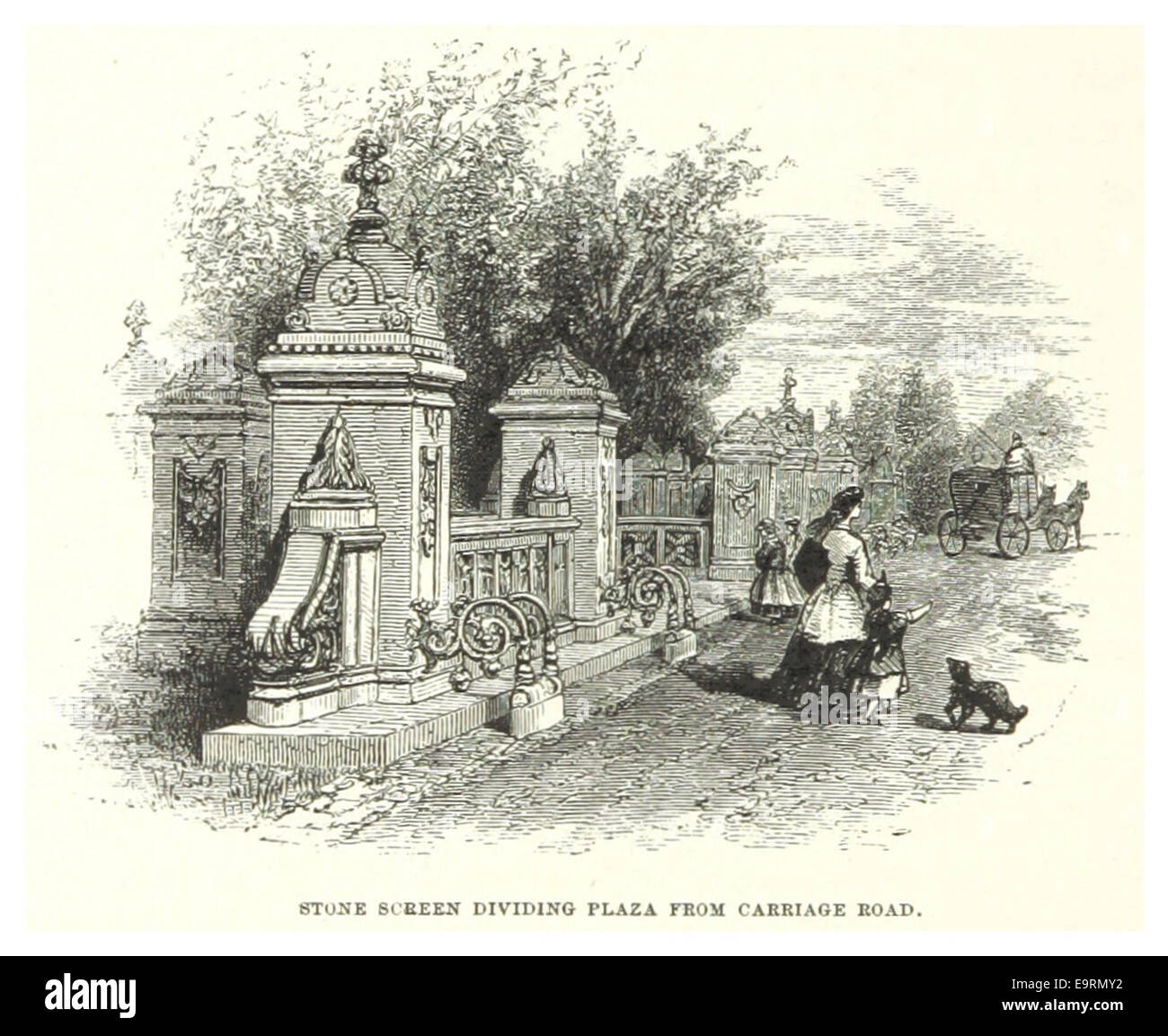 Carriage road Cut Out Stock Images & Pictures - Alamy