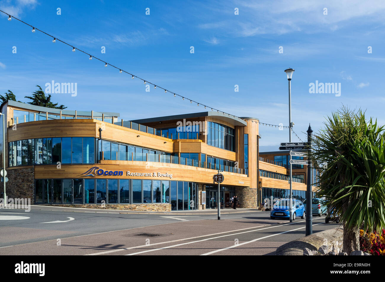 Exmouth Ocean Restaurant and Bowling venue building on the promenade ...