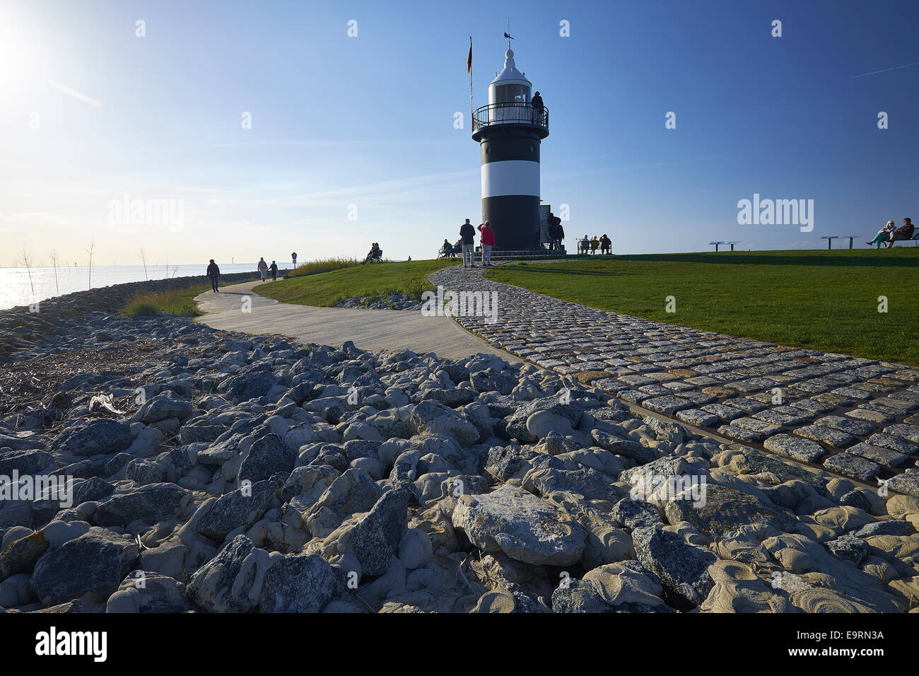 Lighthouse kleiner preusse port lower hi-res stock photography and ...