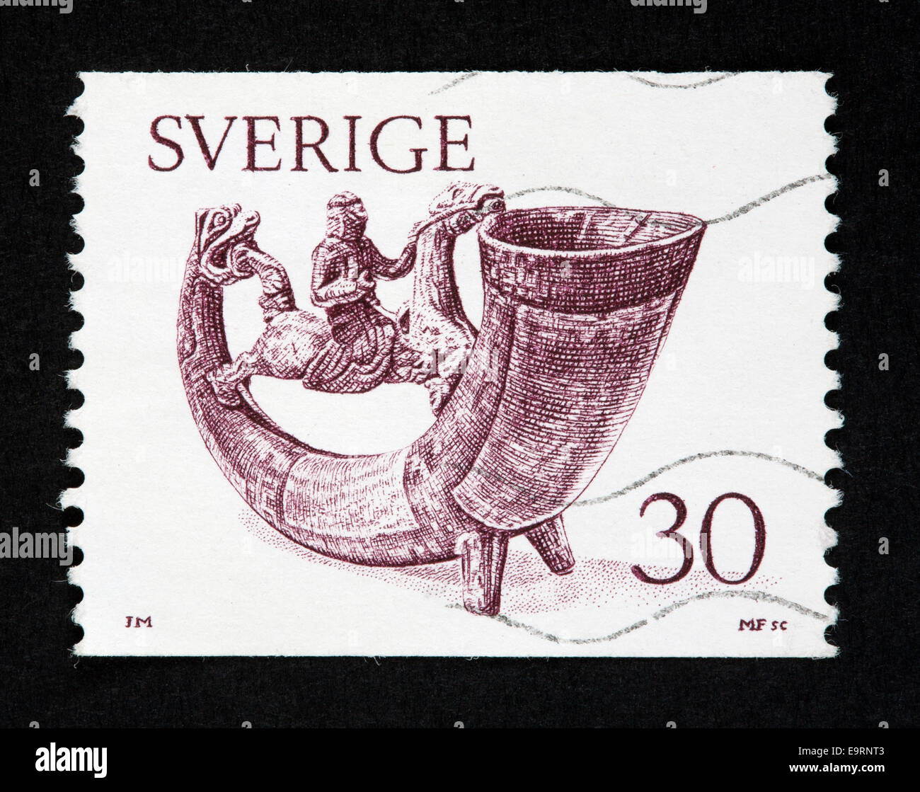 Sweden Postage Stamp High Resolution Stock Photography and Images - Alamy