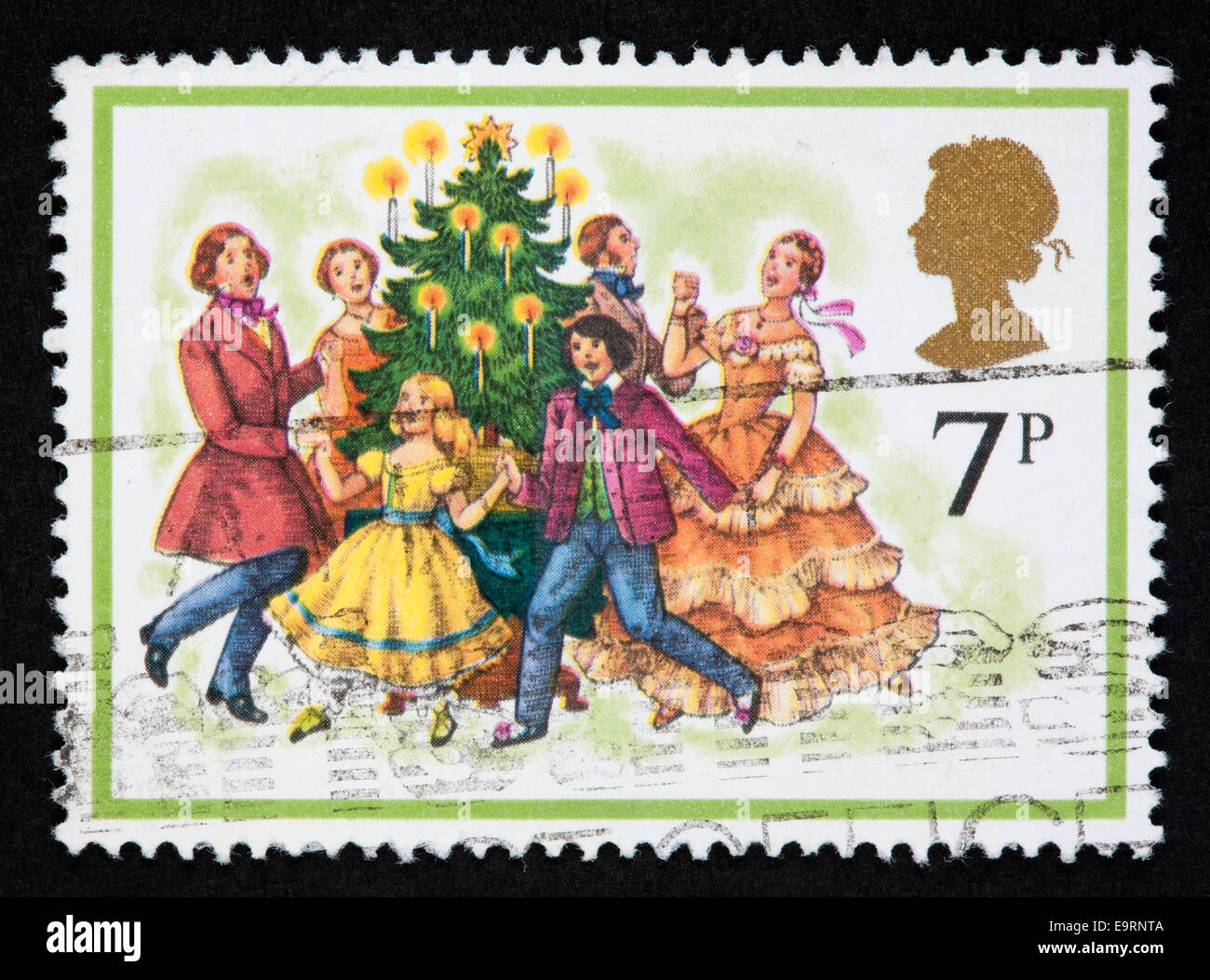 Great britain christmas postage stamp hi-res stock photography and ...