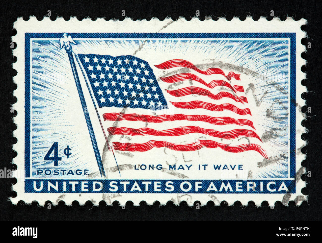 Us postage flag stamp hi-res stock photography and images - Alamy