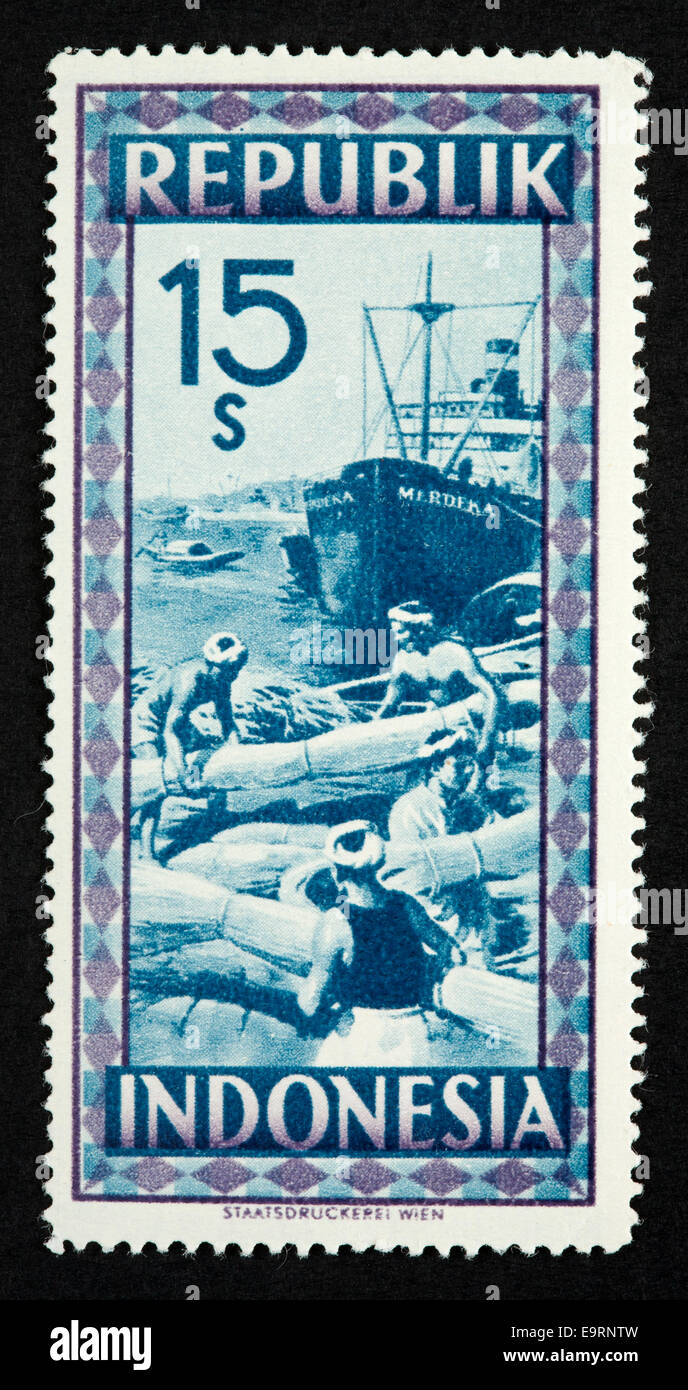 Postage stamp indonesia hi-res stock photography and images - Alamy