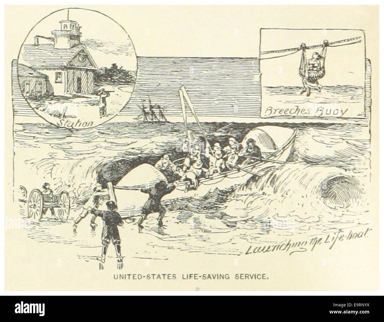 The 1891 work depicts scenes from the United States Life-Saving Service ...