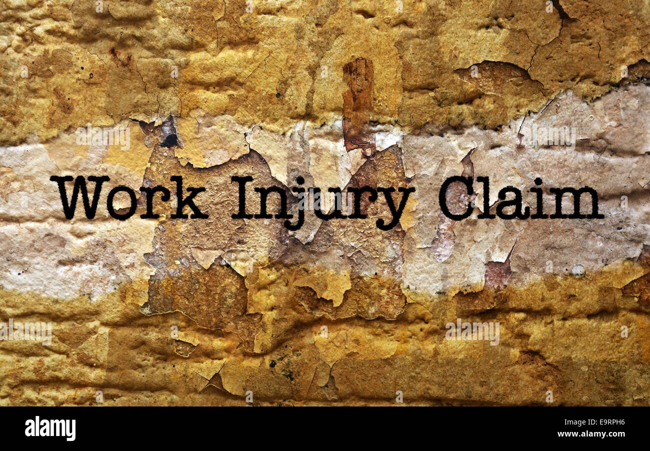 Work injury claim Stock Photo - Alamy