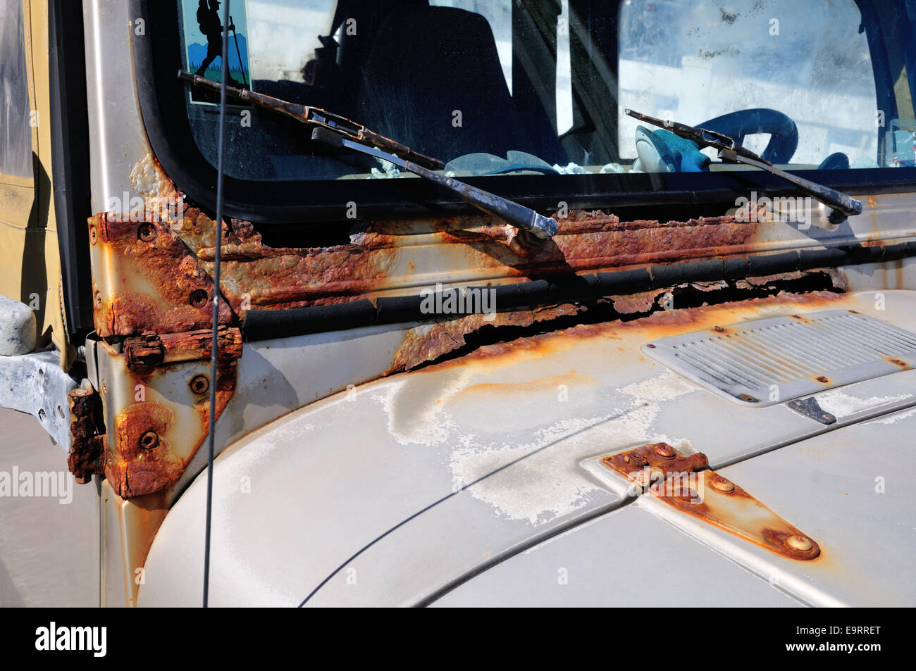 A rusty jeep parked along Florida's Atlantic coast Stock Photo - Alamy