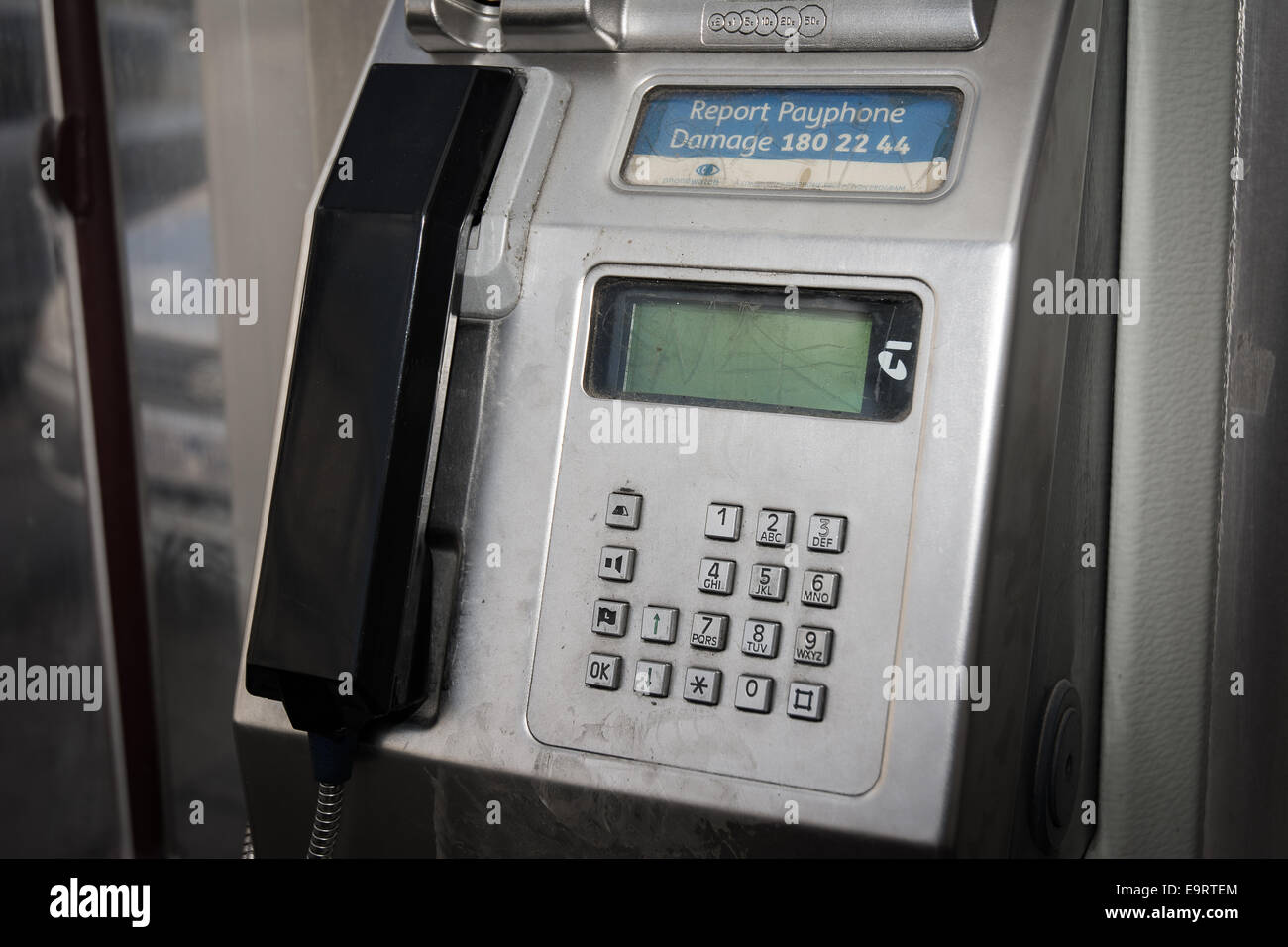 Pay Phone Close Up Stock Photo - Alamy