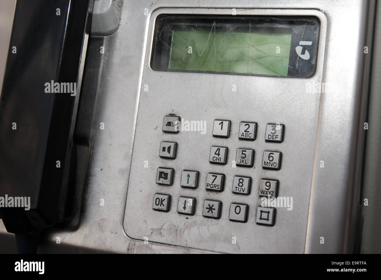 Pay Phone Close Up Stock Photo - Alamy