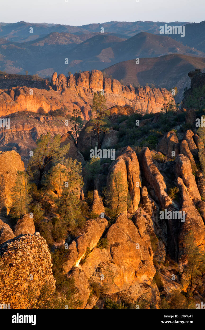CALIFORNIA - Rock spires and ribs in the High Peaks and Balconies areas ...