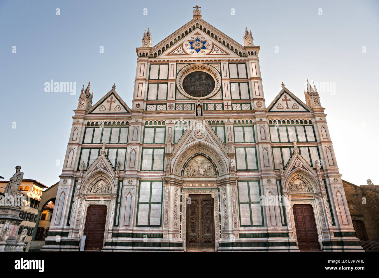 Florence, view of Santa croce church. Tuscany Stock Photo - Alamy