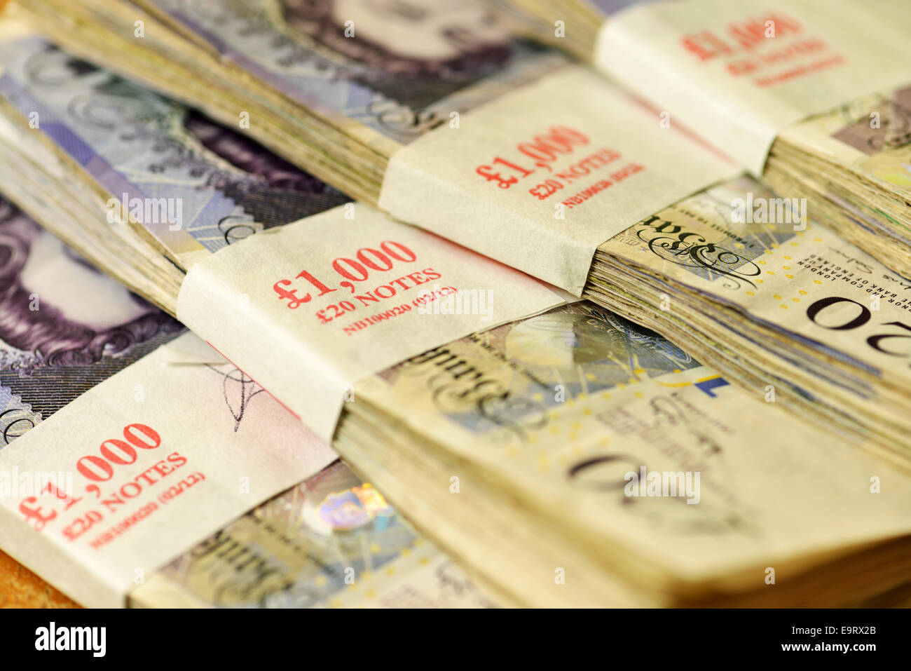 Bundles of money Stock Photo - Alamy