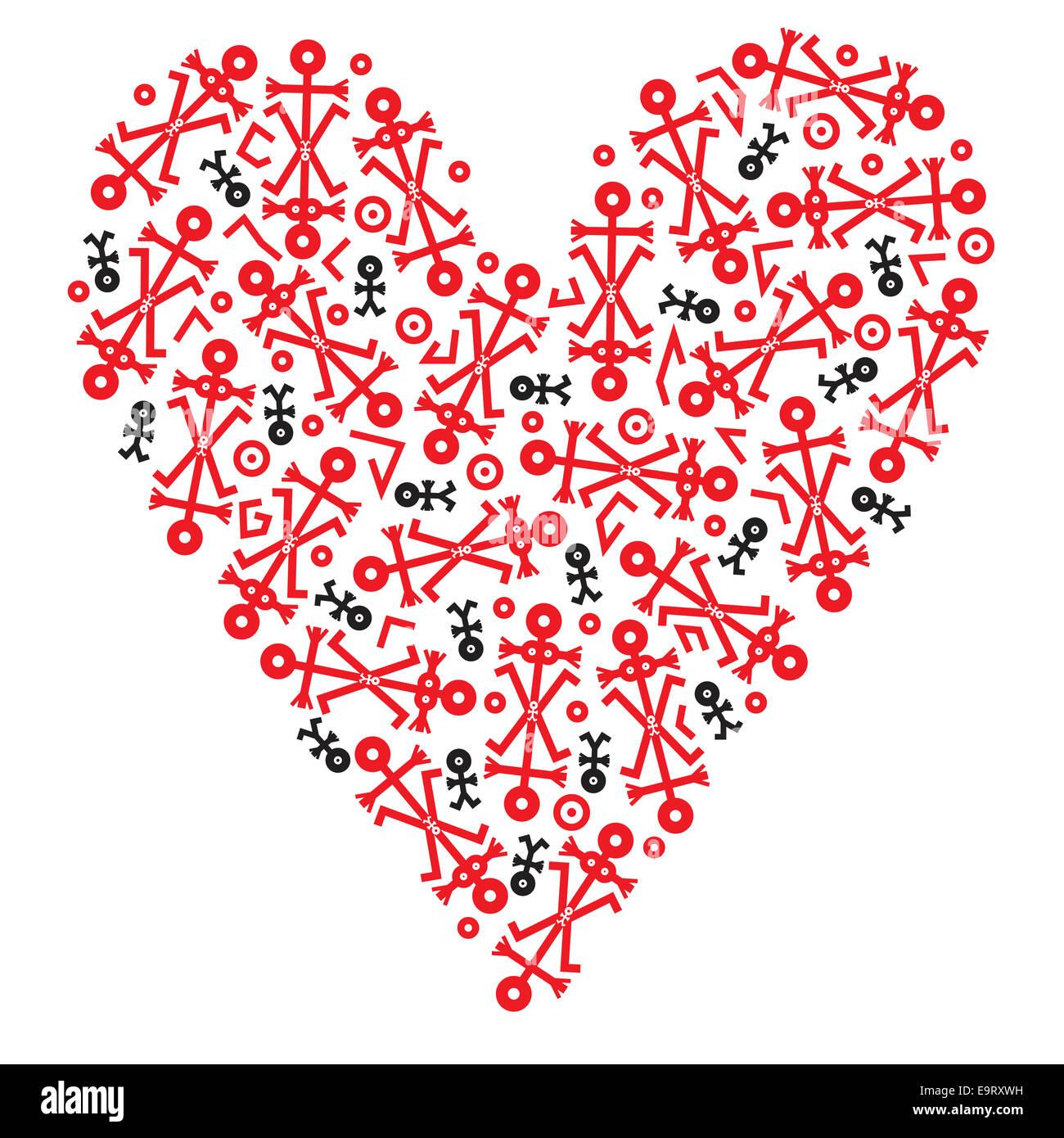 Heart Icon Modern Art Stock Photo - Alamy