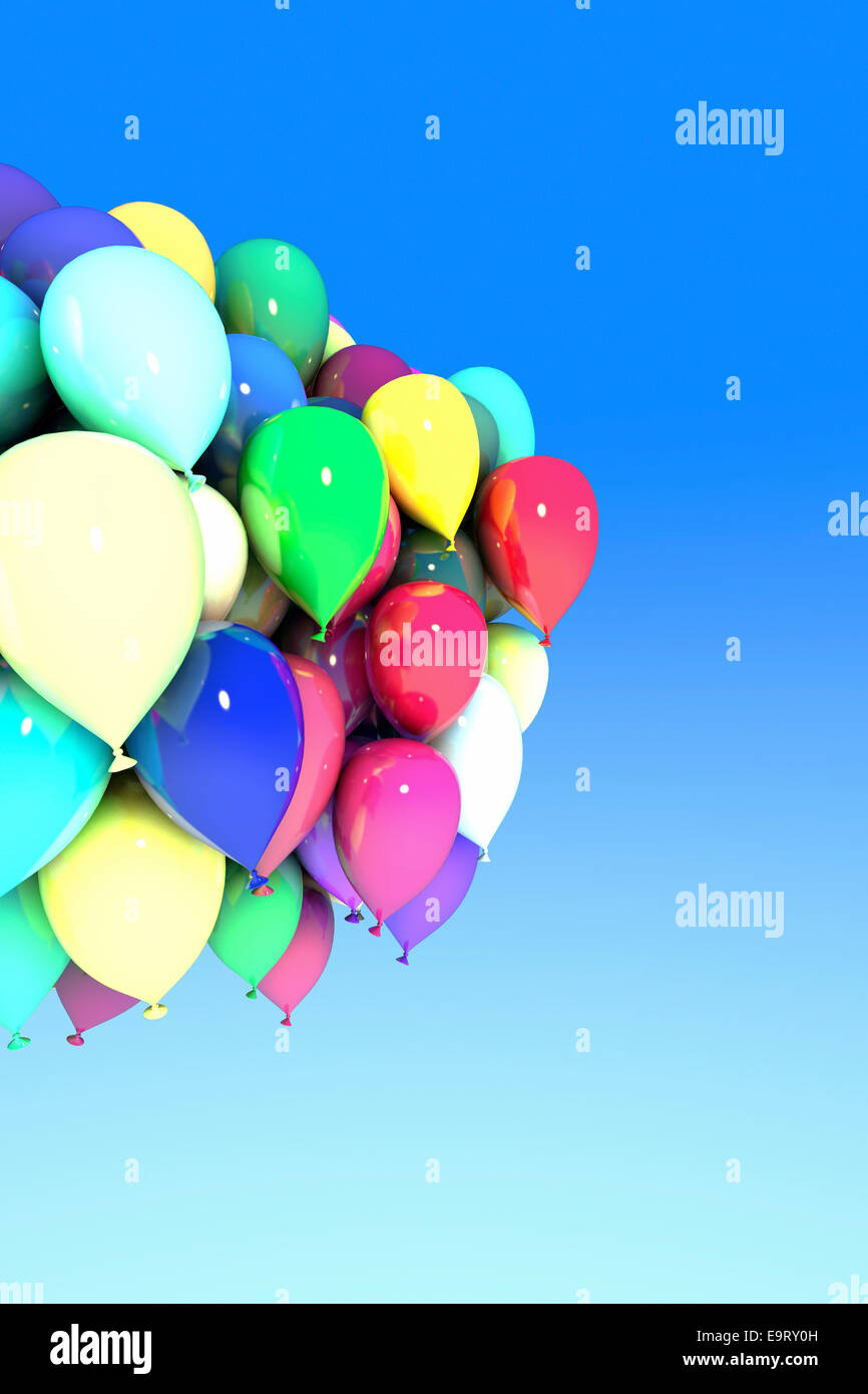 Colorful balloons hi-res stock photography and images - Alamy