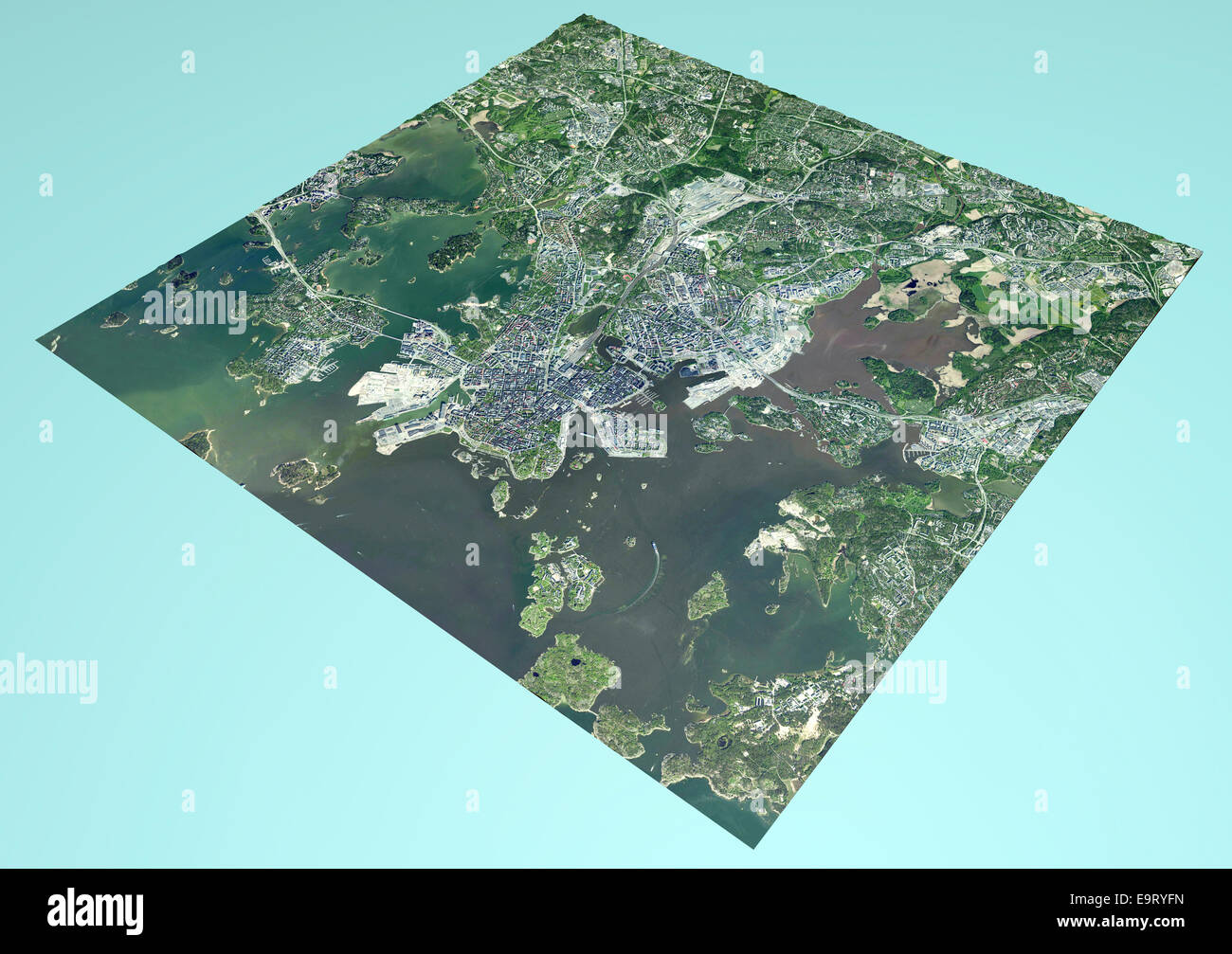 Map satellite geography finland hi-res stock photography and images - Alamy