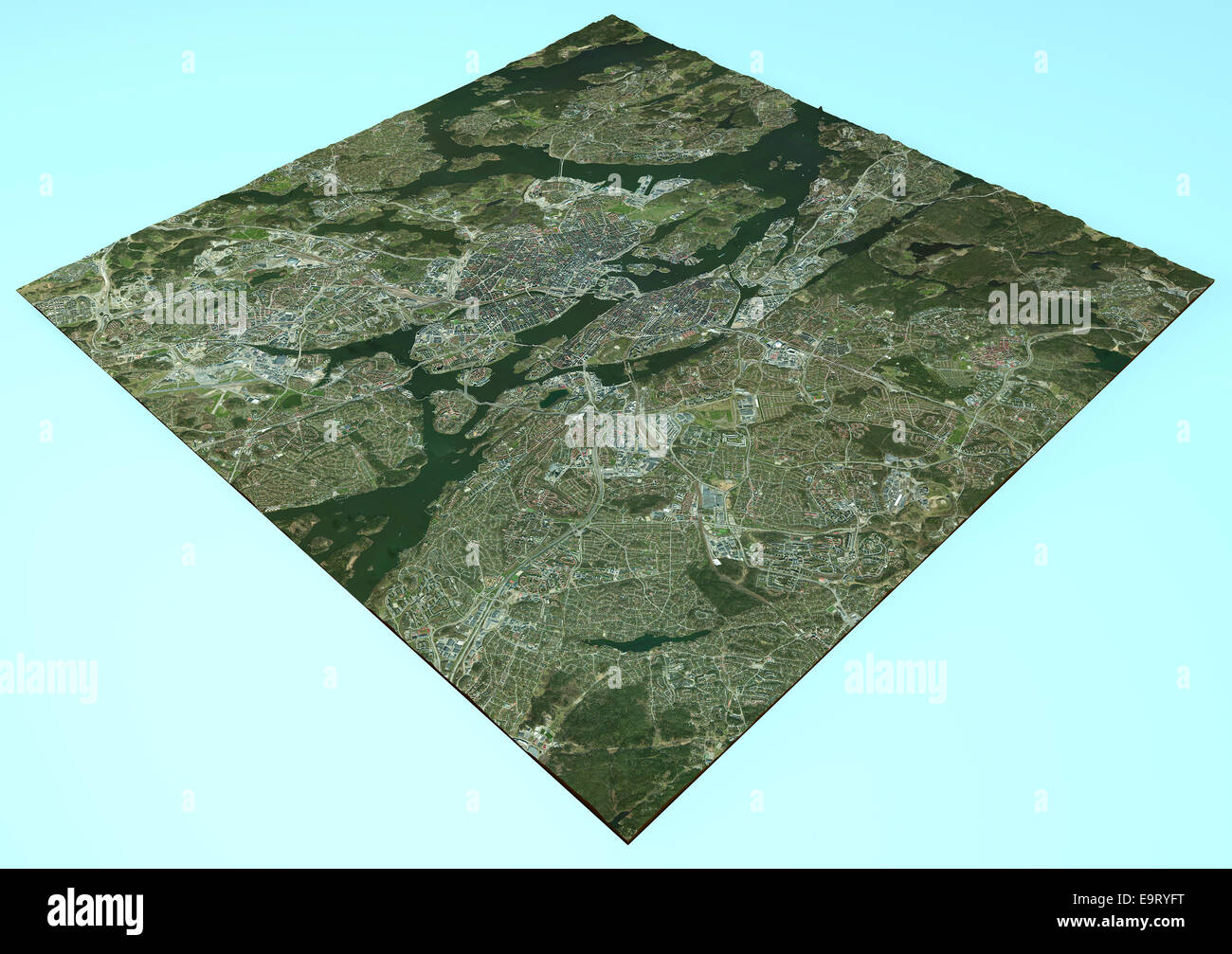 Map satellite geography sweden hi-res stock photography and images - Alamy