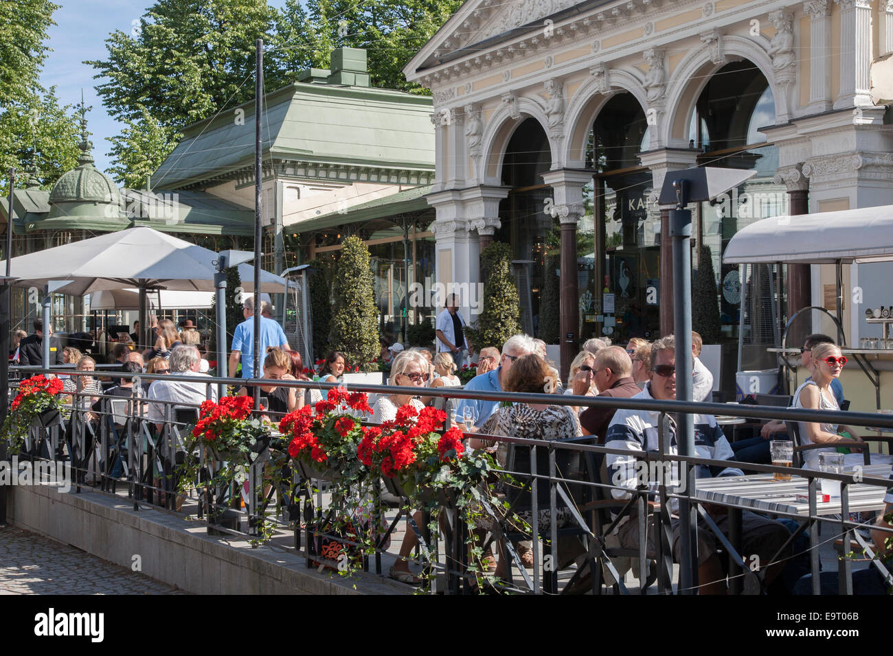 Kappeli Restaurant and Cafe, Esplanarde Park, Helsinki; Finland Stock ...