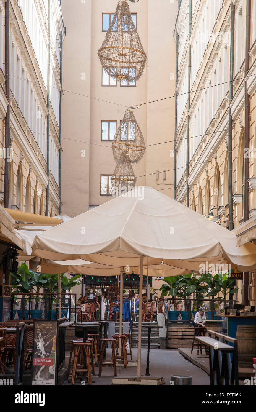 Helsinki Shops, Bars and Cafes, Finalnd Stock Photo - Alamy