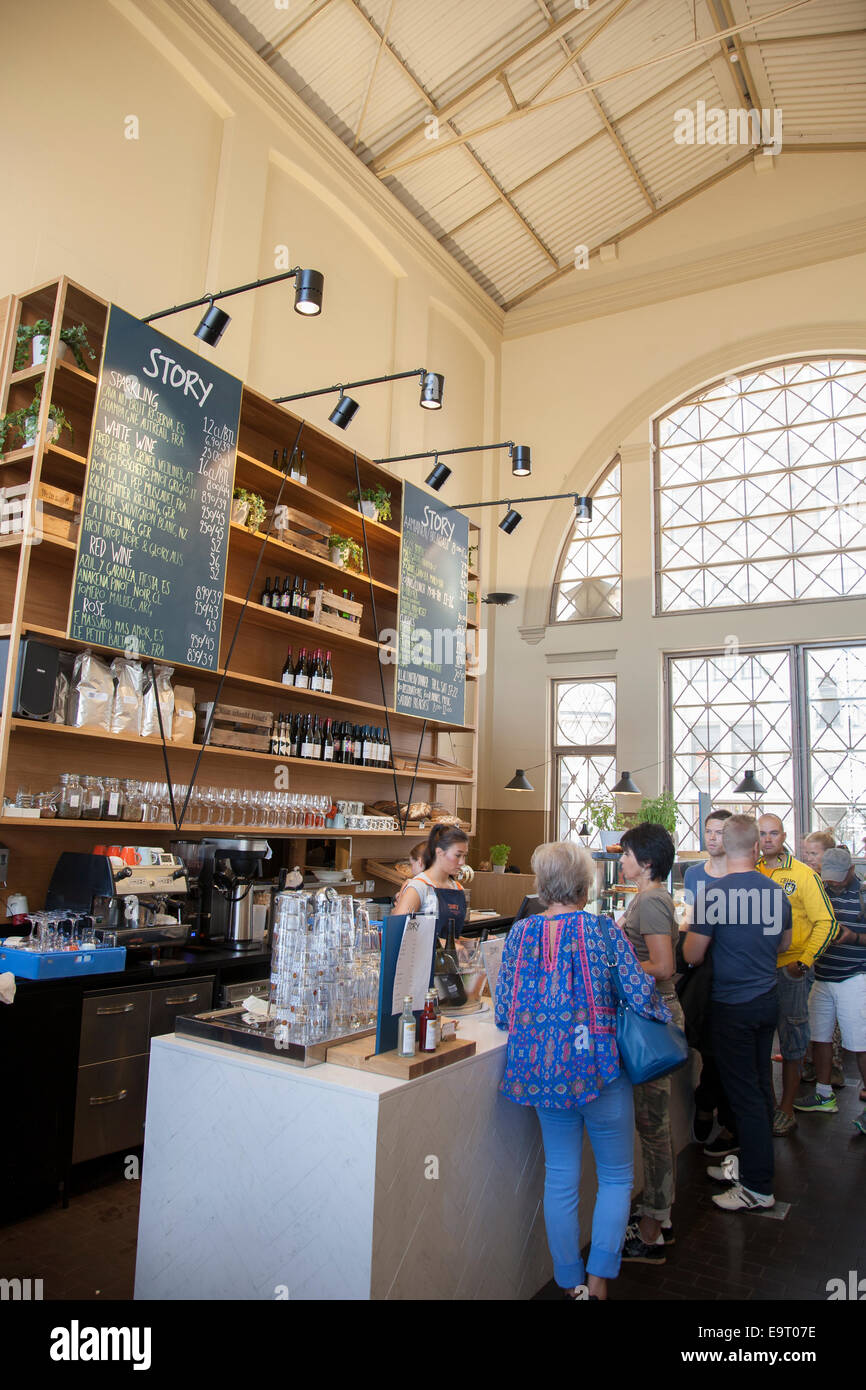 Story Cafe, Old Market Hall, Helsinki, Finland Stock Photo - Alamy