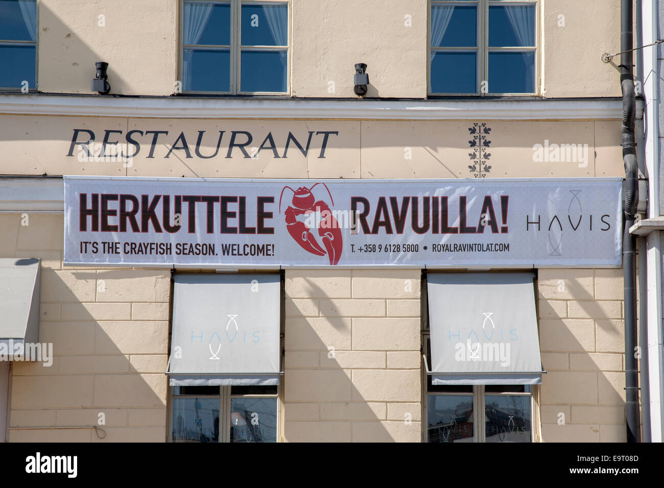 Havis Restaurant Sign; Helsinki; Finland Stock Photo - Alamy