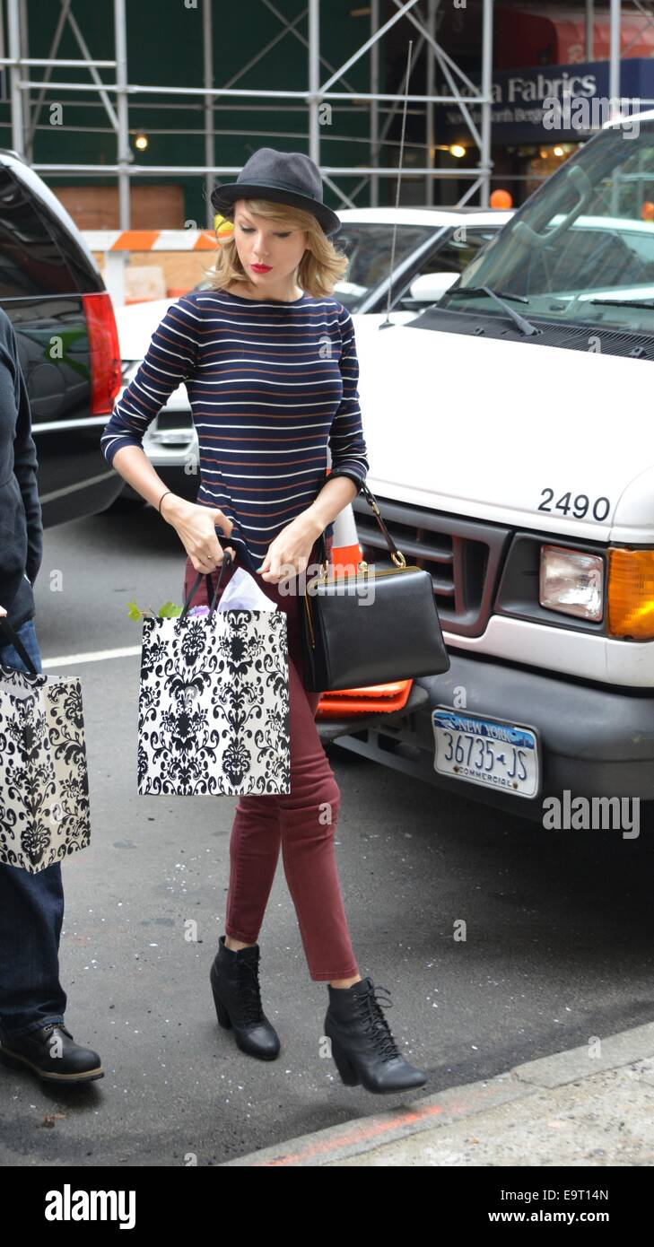 Taylor Swift running errands in New York City Featuring: Taylor Swift ...