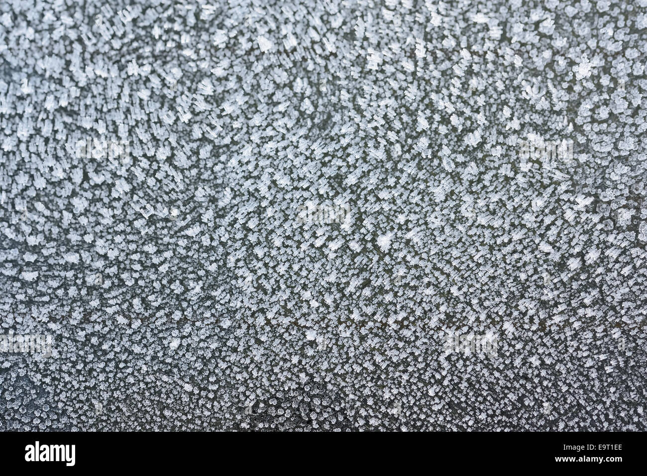 Crystals of frost closeup on car window Stock Photo - Alamy