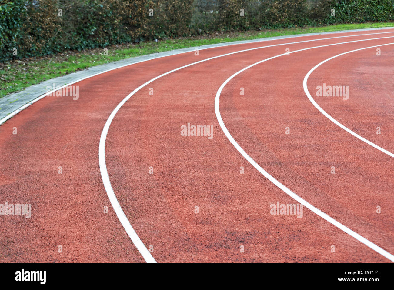 Athletics track lanes hi-res stock photography and images - Alamy