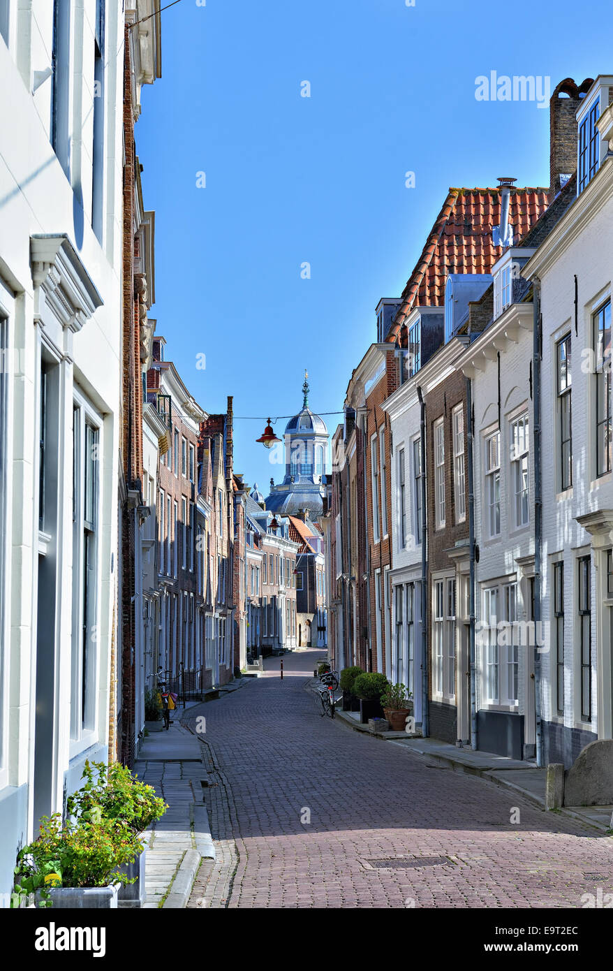 Traditional architecture of historical centre of city Middelburg in ...