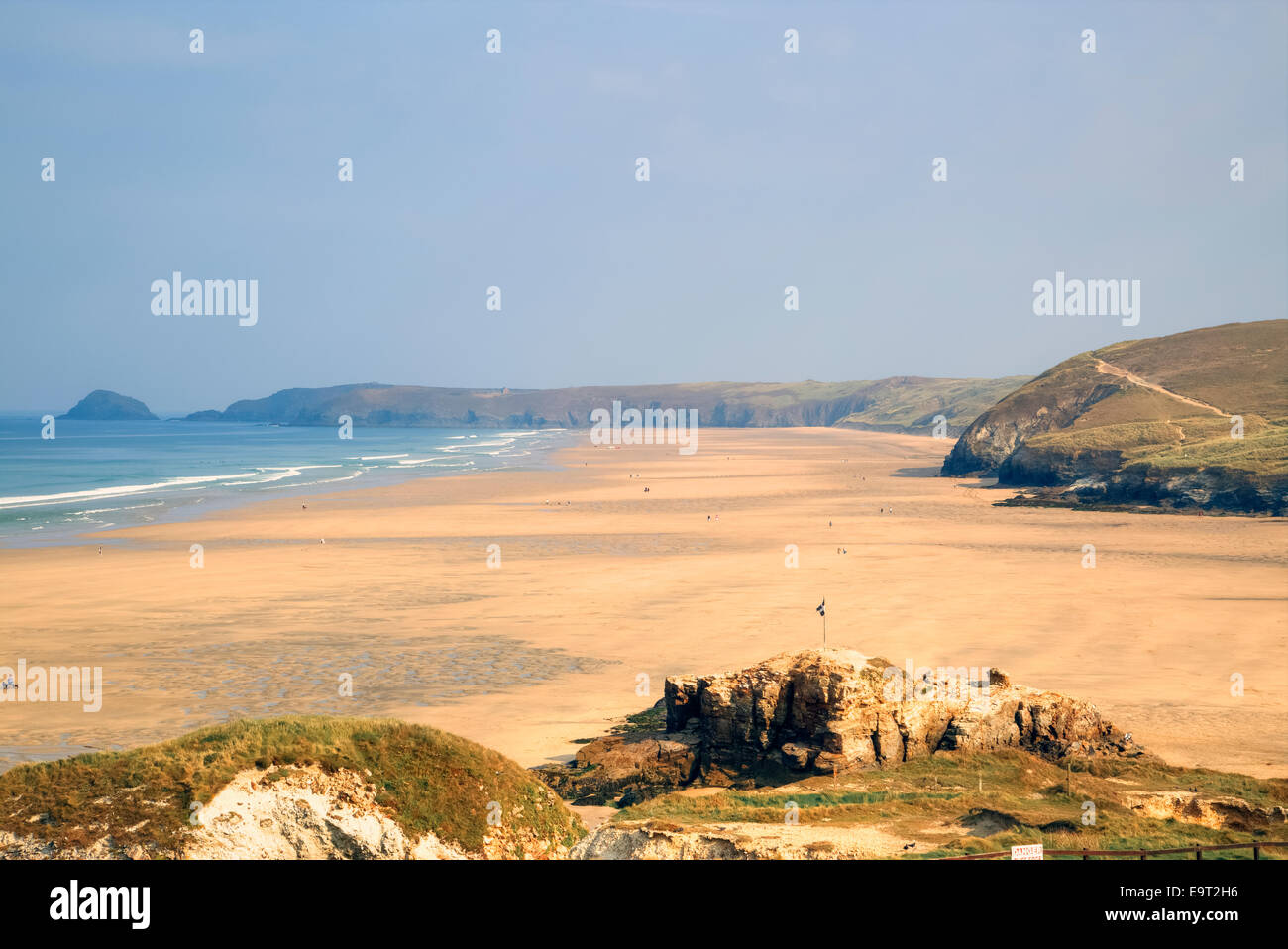 Ligger Bay, Penhale Point, Cornwall, England, United Kingdom Stock ...