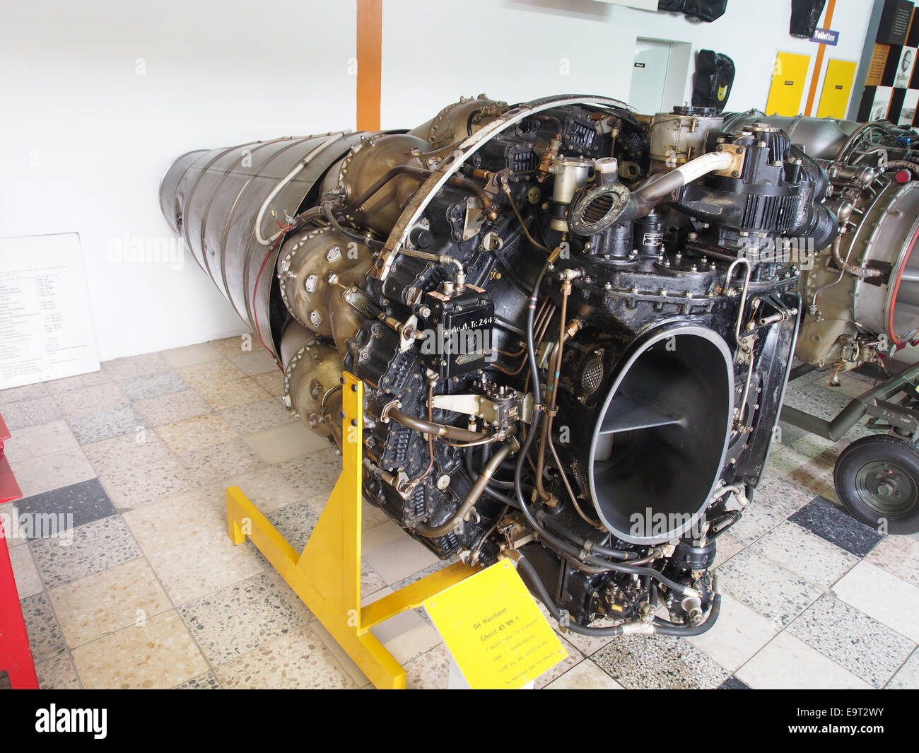 The De Havilland Ghost 48 Mk1 (1956) engine, used in the DH112 Venom ...