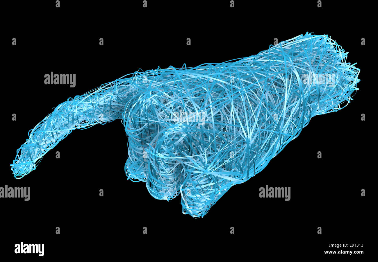 Pointing with the finger, hand gesture Stock Photo - Alamy