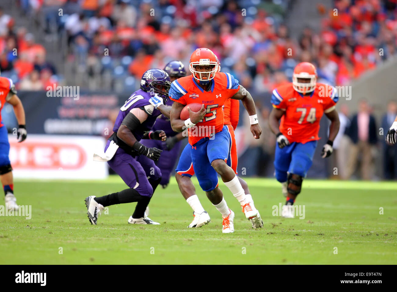 Houston, Texas, USA. 1st Nov, 2014. Sam Houston State Bearkats ...