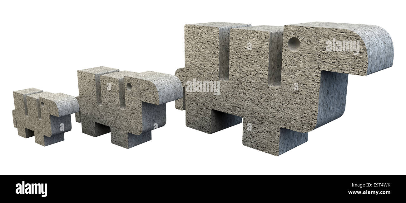 Three stone camels on white background Stock Photo - Alamy