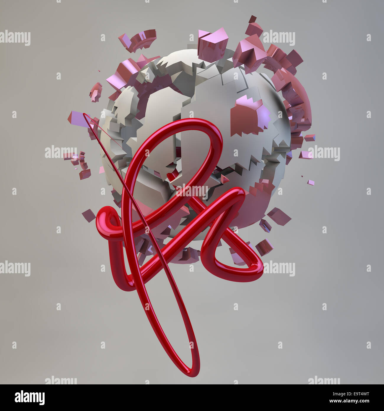 Abstract illustration of transformation theme Stock Photo - Alamy