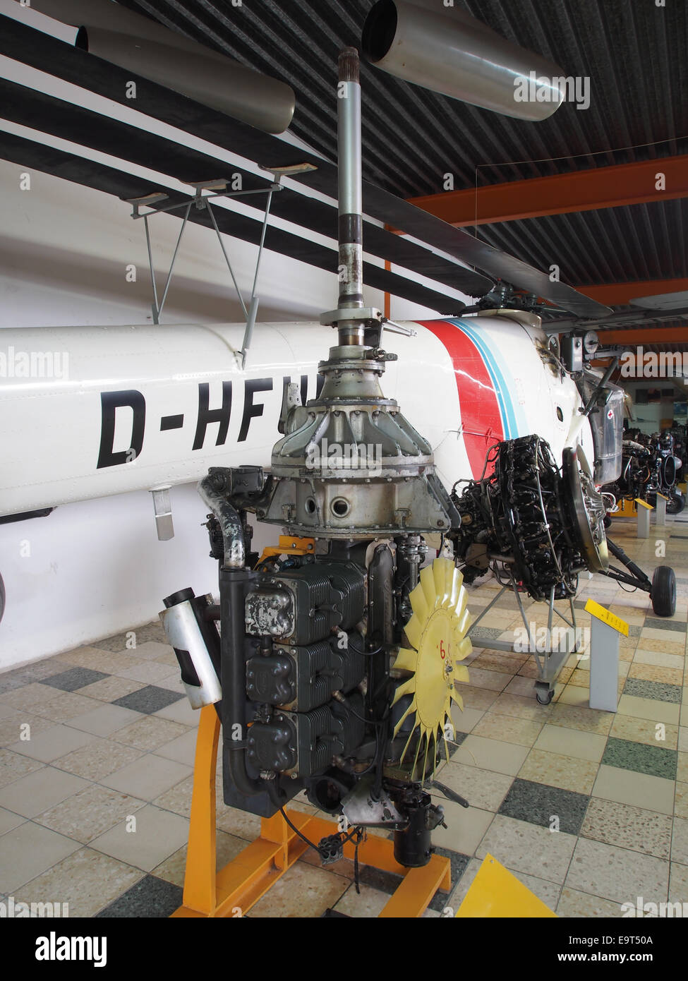 The Franklin 6V4 178 (1952) is a vintage aircraft engine, displayed at ...