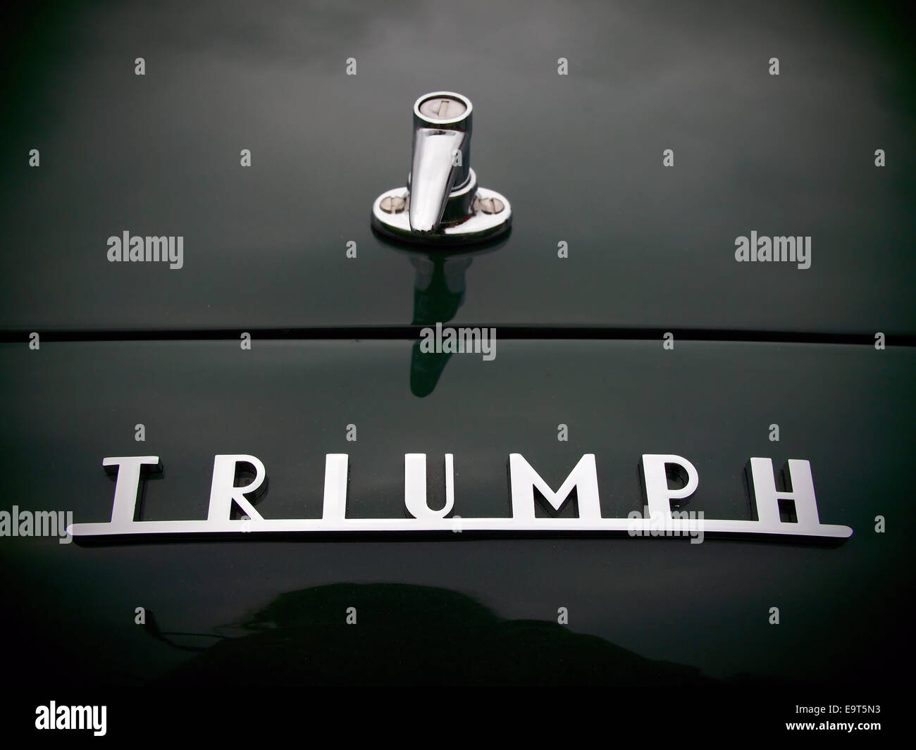 Triumph Lettering Vintage Car Stock Photos & Triumph Lettering Vintage ...