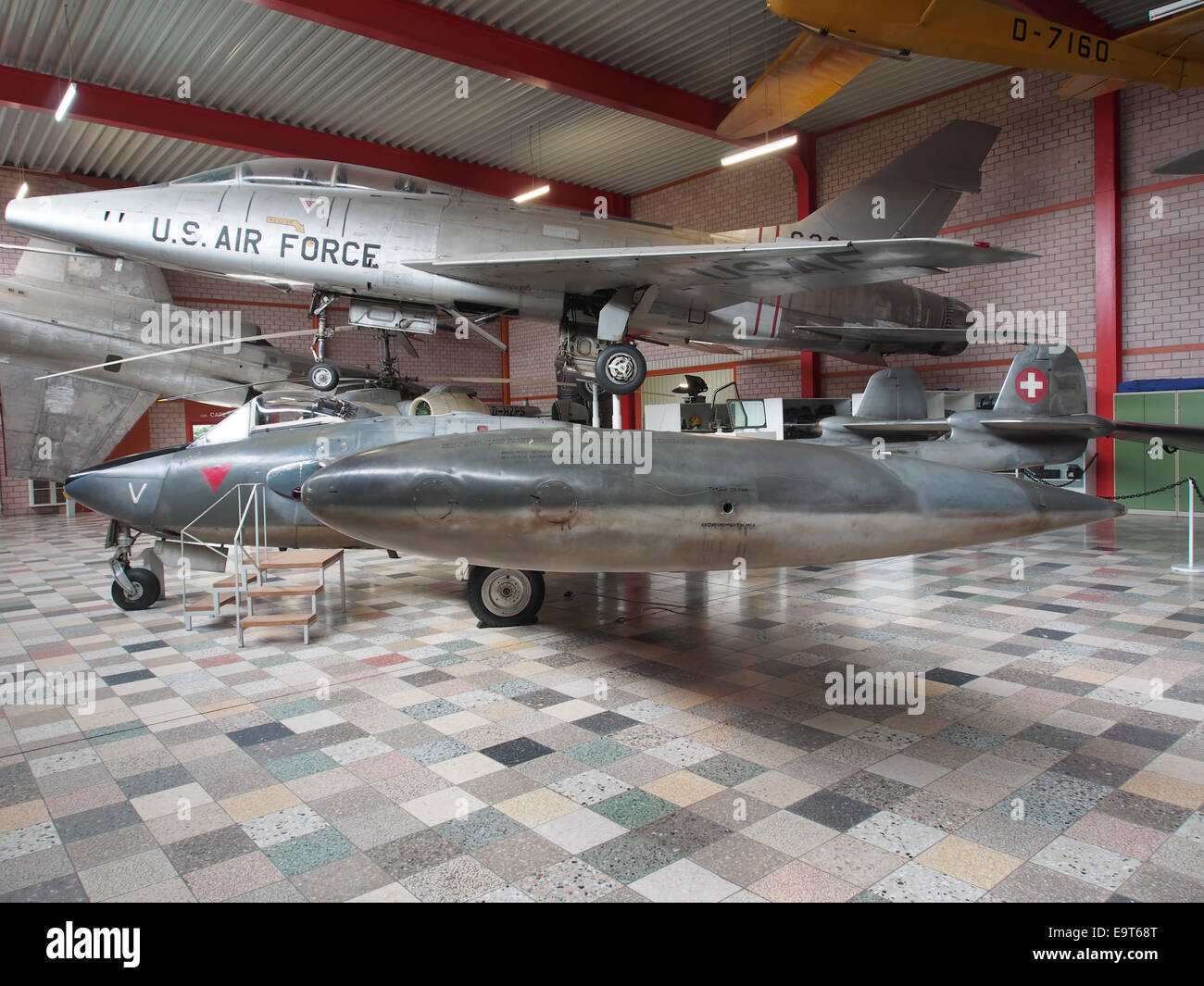 J-1797, a 1956 De Havilland DH-112 Mk4 Venom, is displayed at ...