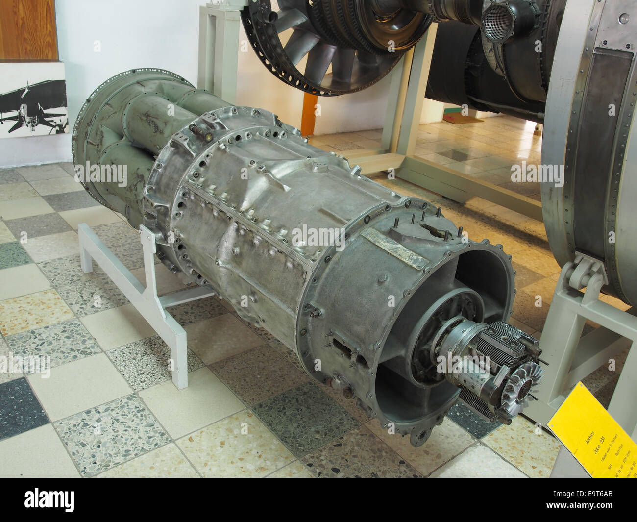 The Junkers Jumo 004, produced in 1941, was a turbojet engine used in ...